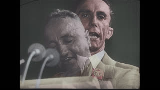 GG10025 Nazi Germany Propaganda Minister Joseph Goebbels Broadcasts ...